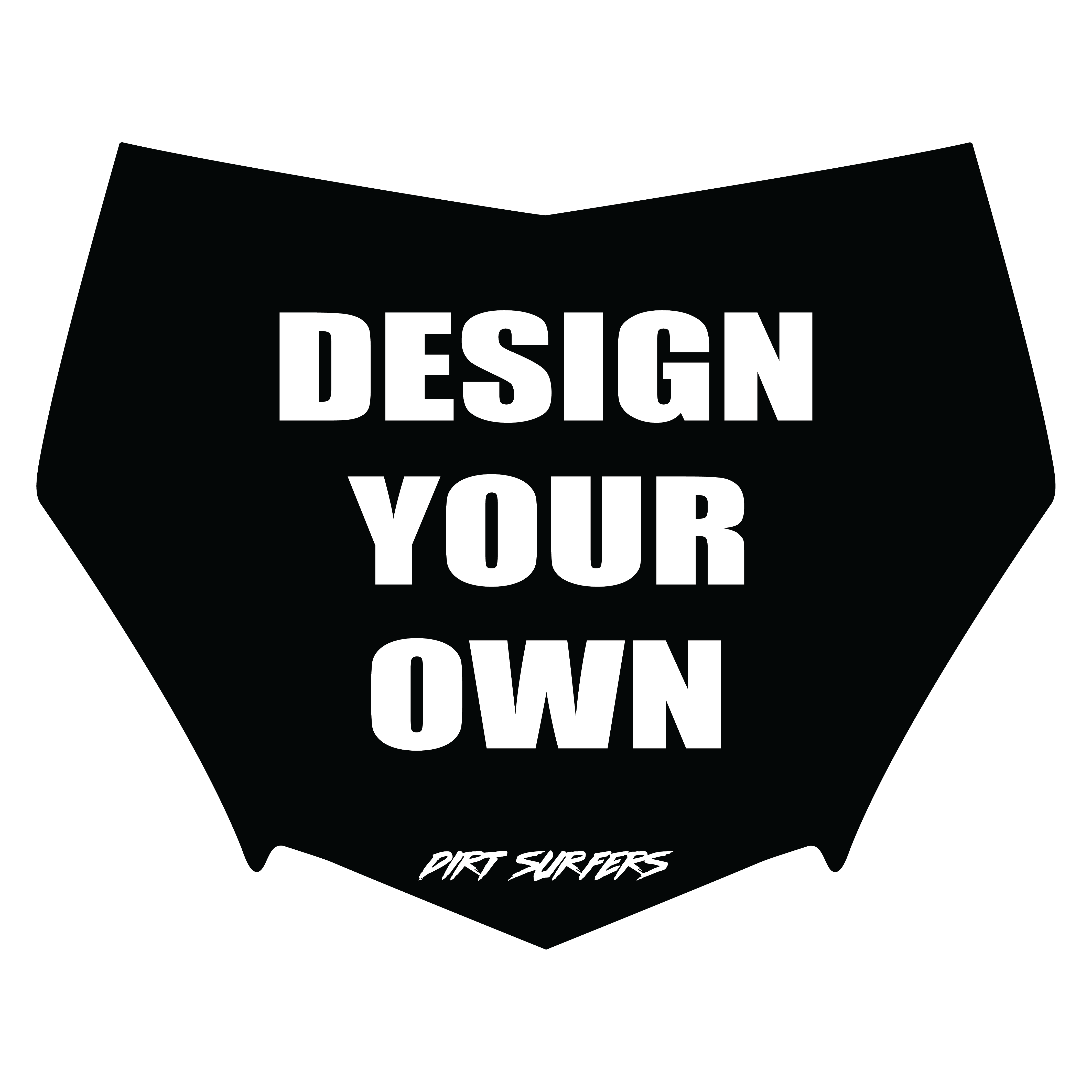 Motocutz Number Plate Decal - Design Your Own – Dirt Surfers