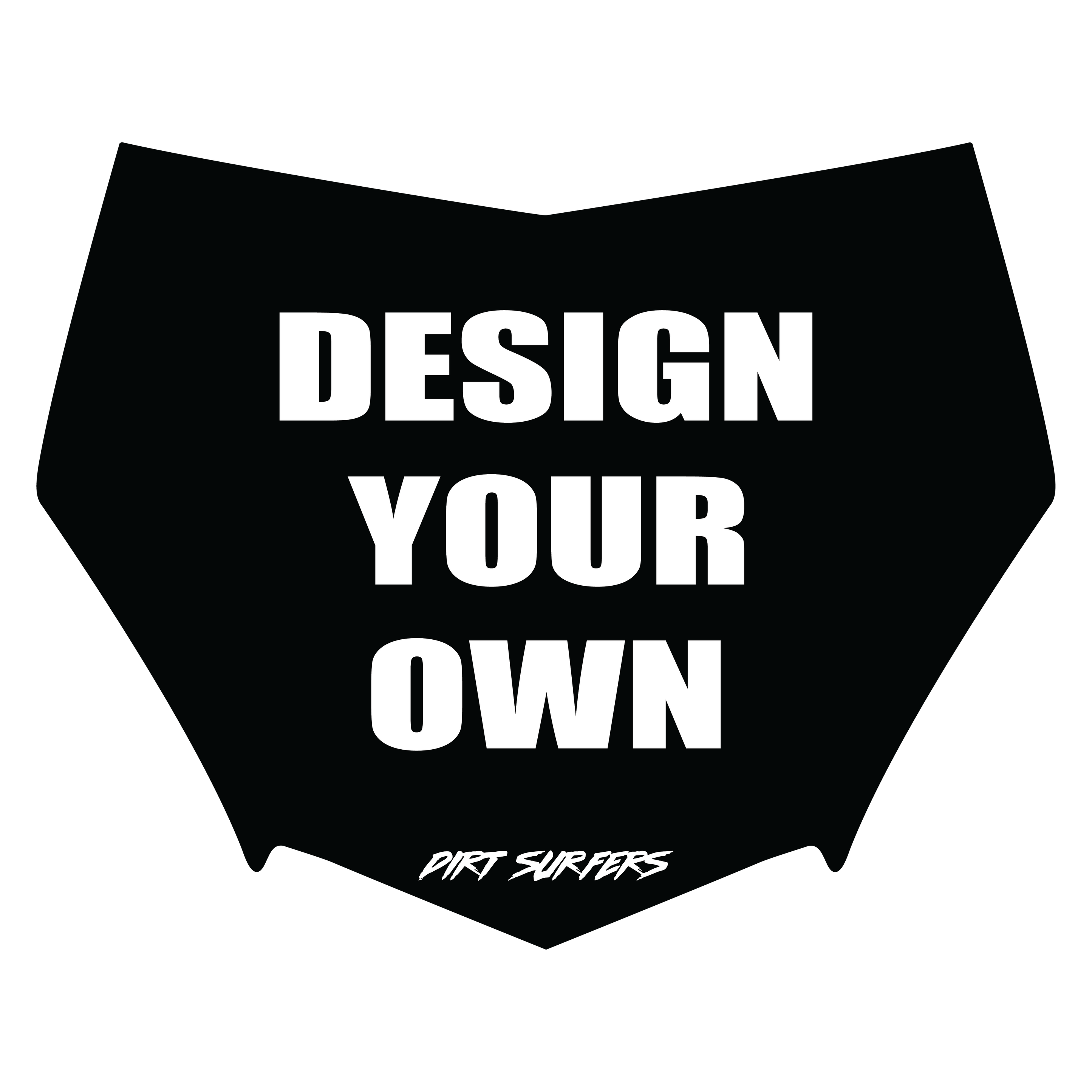 Motocutz Number Plate Decal - Design Your Own – Dirt Surfers