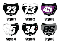 Moto Cutz Number Plate Decal – Dirt Surfers