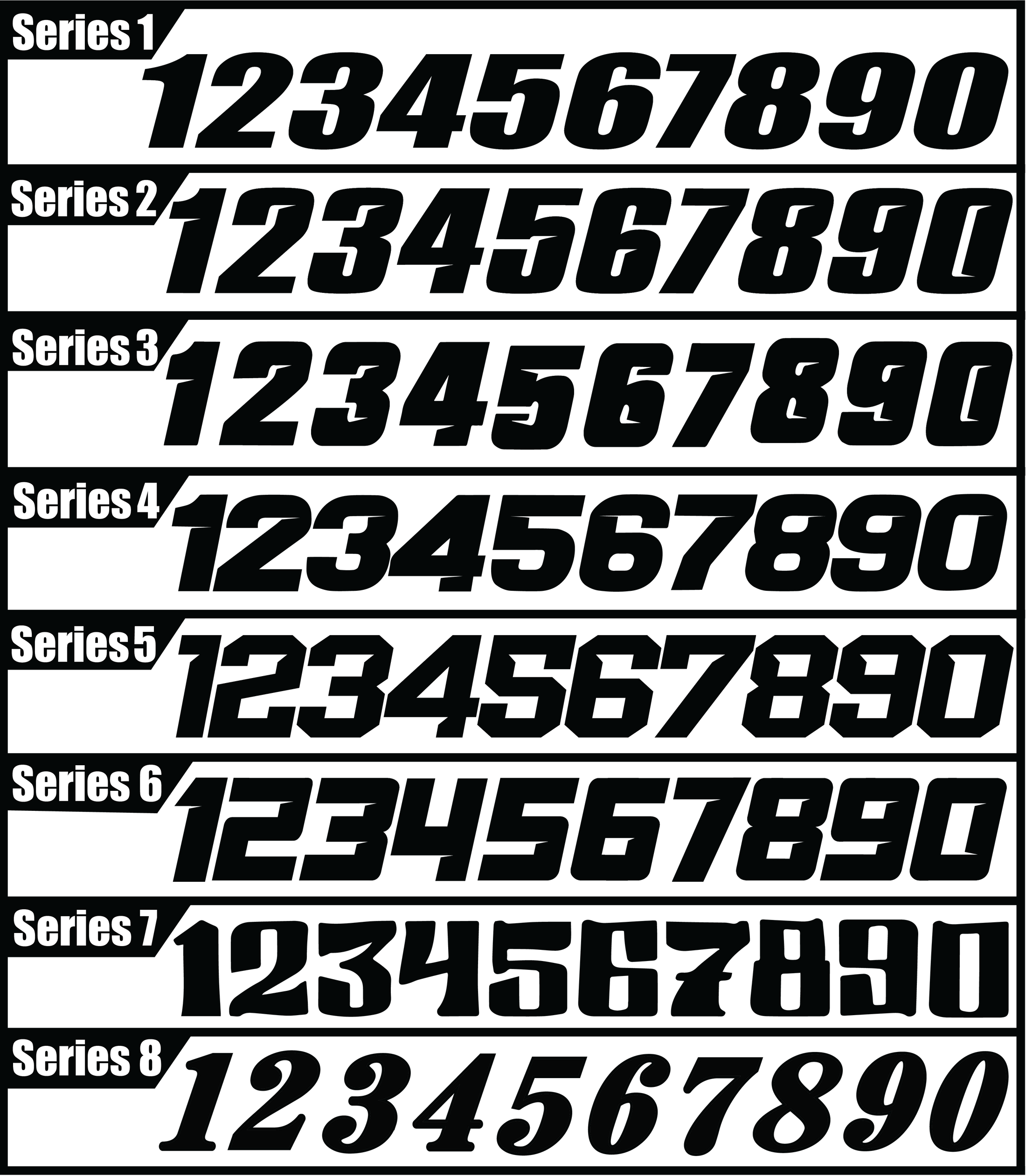 Moto Cutz Number Plate Decal – Dirt Surfers