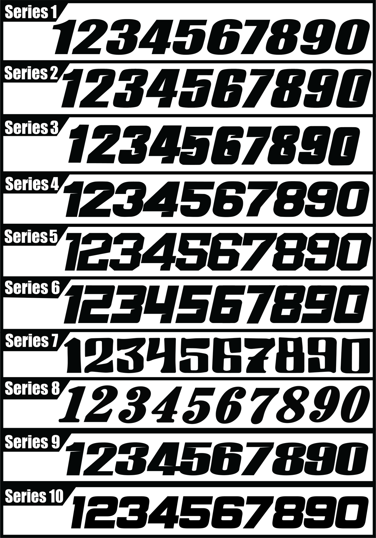 Moto Cutz Number Plate Decal – Dirt Surfers