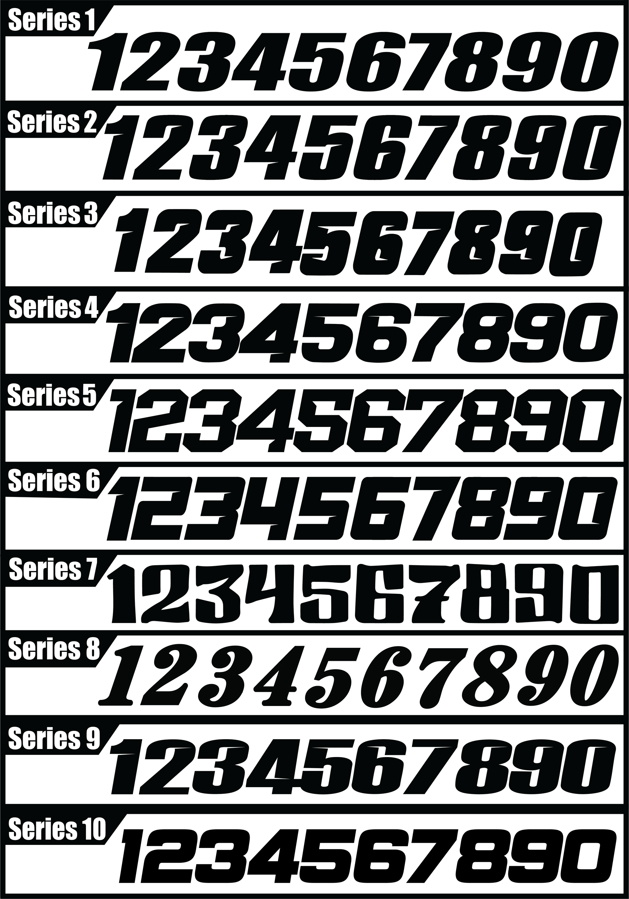 Stock Surron Numberplate Decal – Dirt Surfers