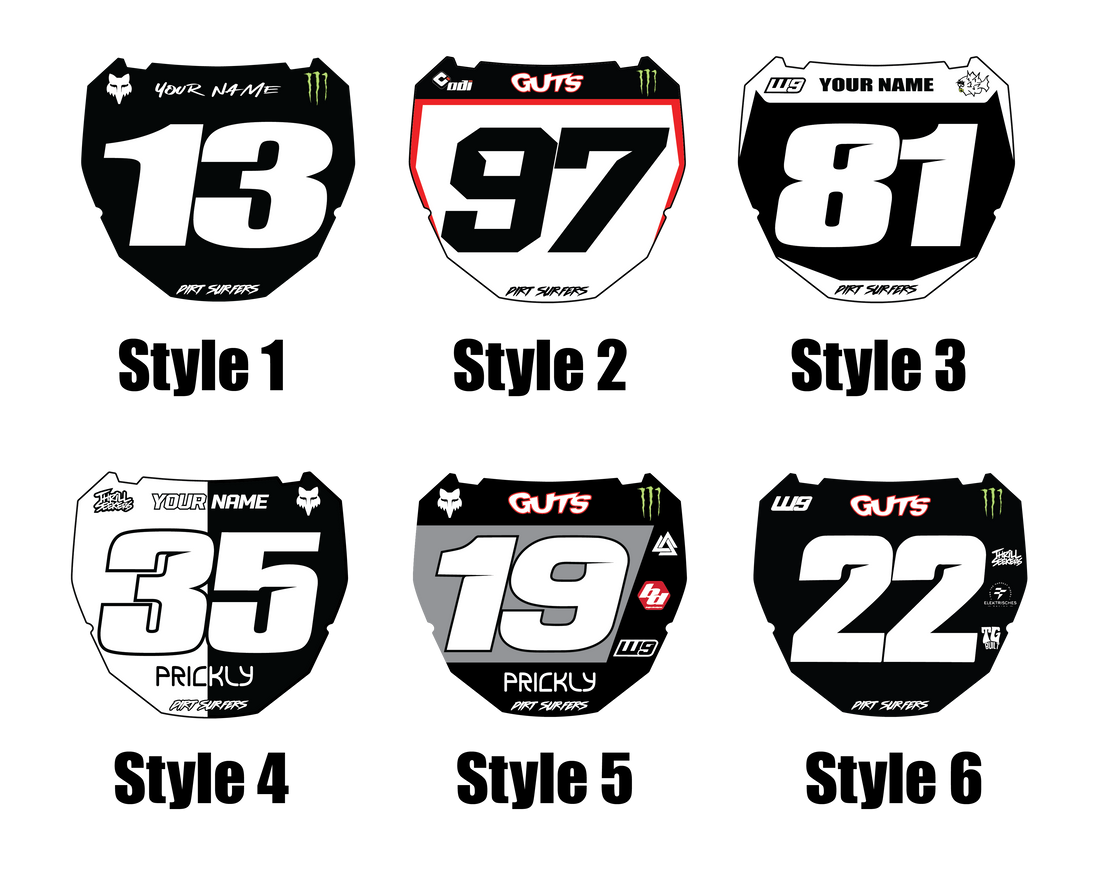 ODI Number Plate Decal – Dirt Surfers