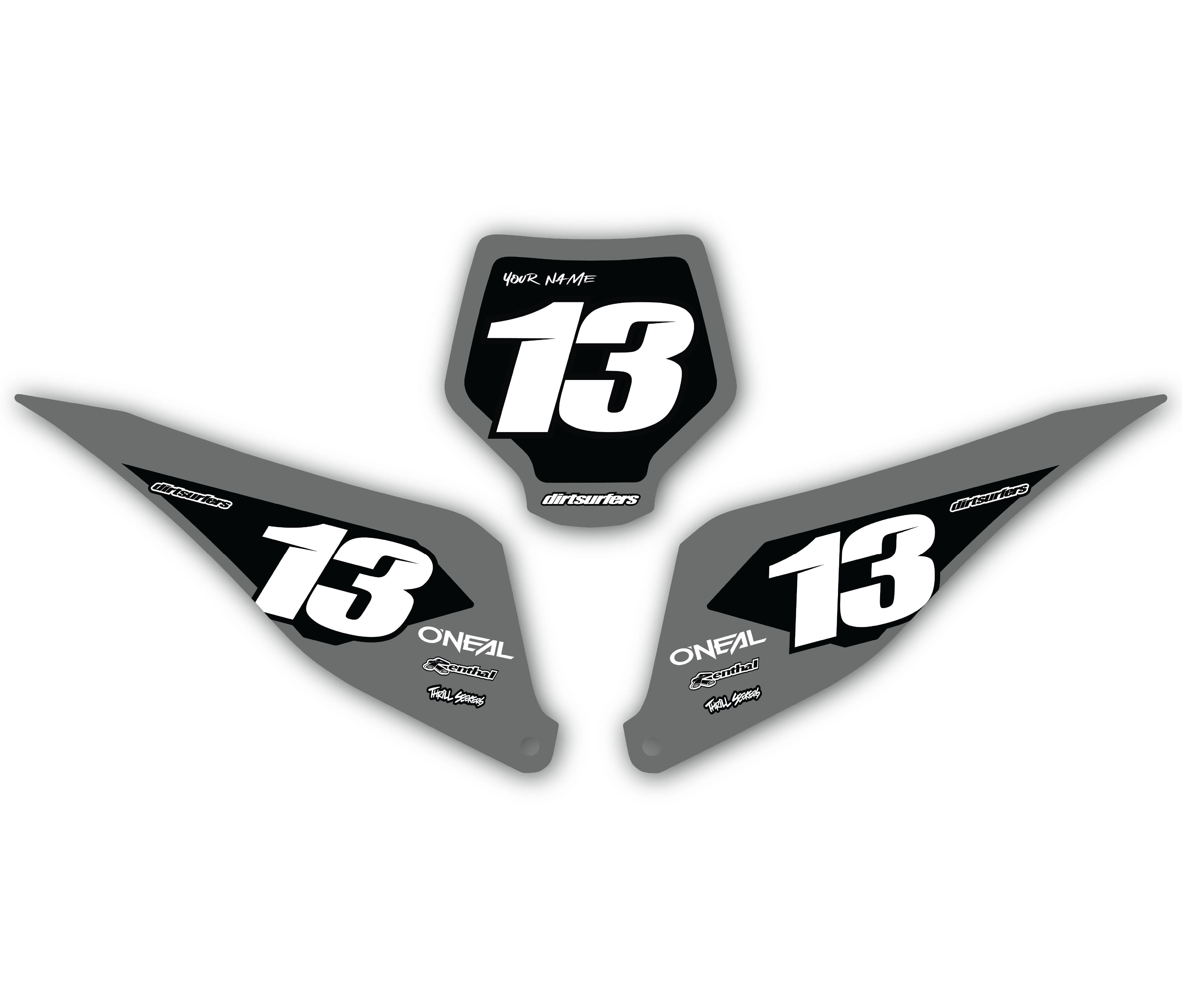 Stark Varg Number Plate Decals Style 4 – Dirt Surfers